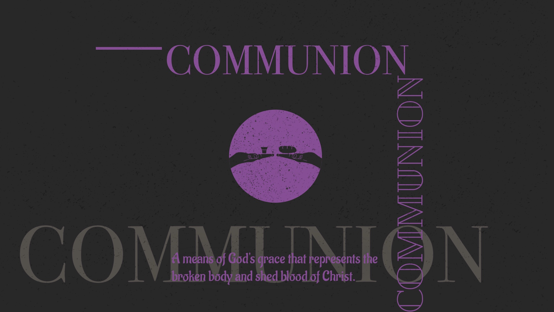Social Graphics: Theology Definitions - Communion - Church Visuals