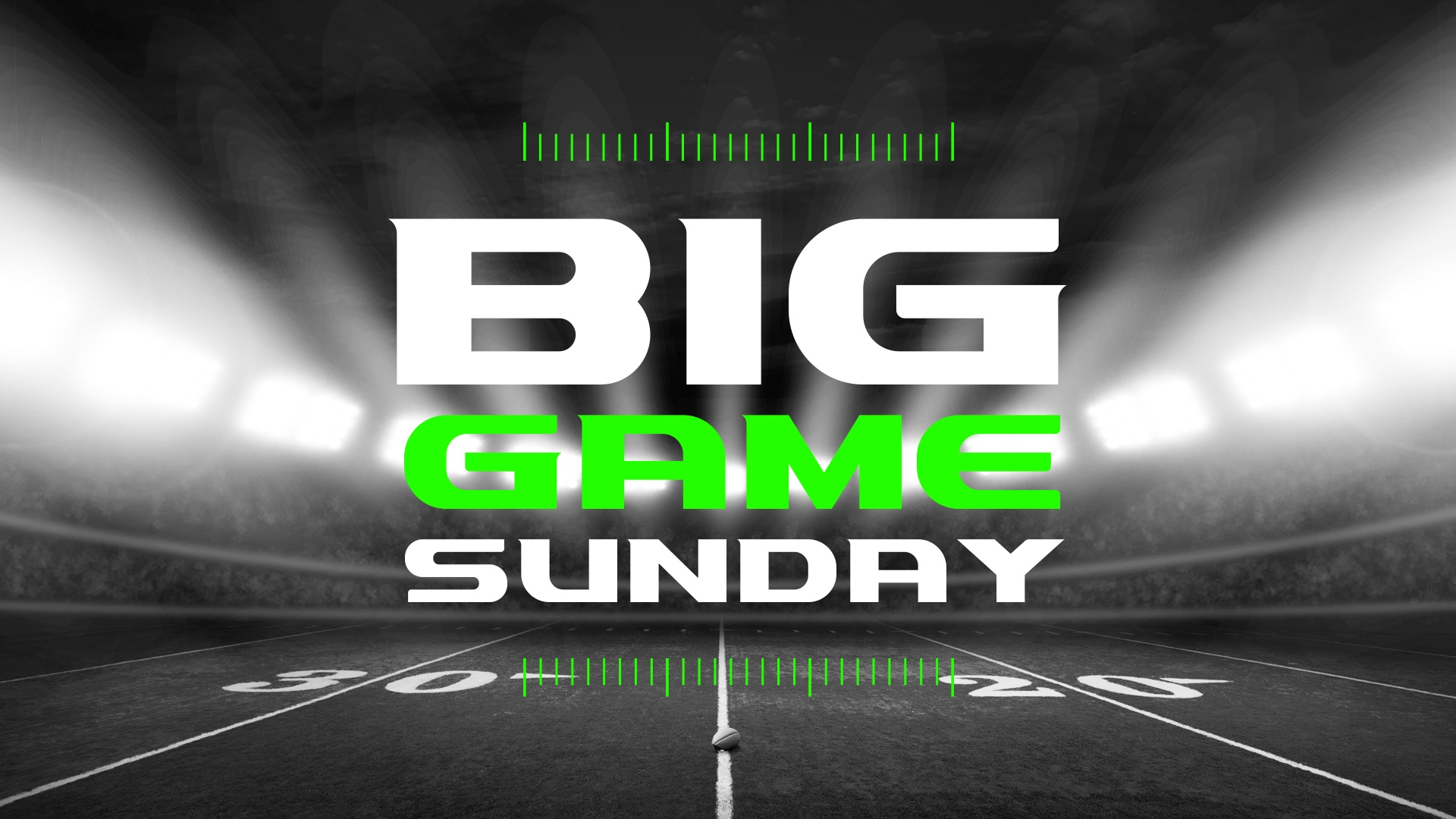 Social Graphics: Big Game Sunday - Church Visuals