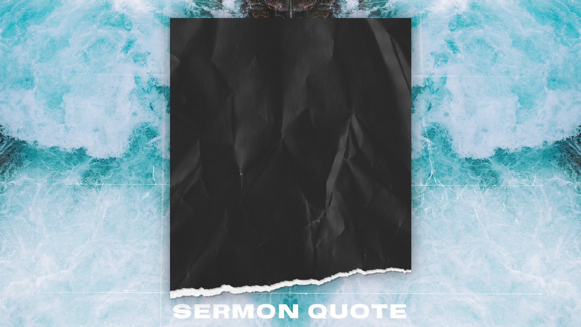 Social Graphics: Sermon Quote Template - Church Visuals