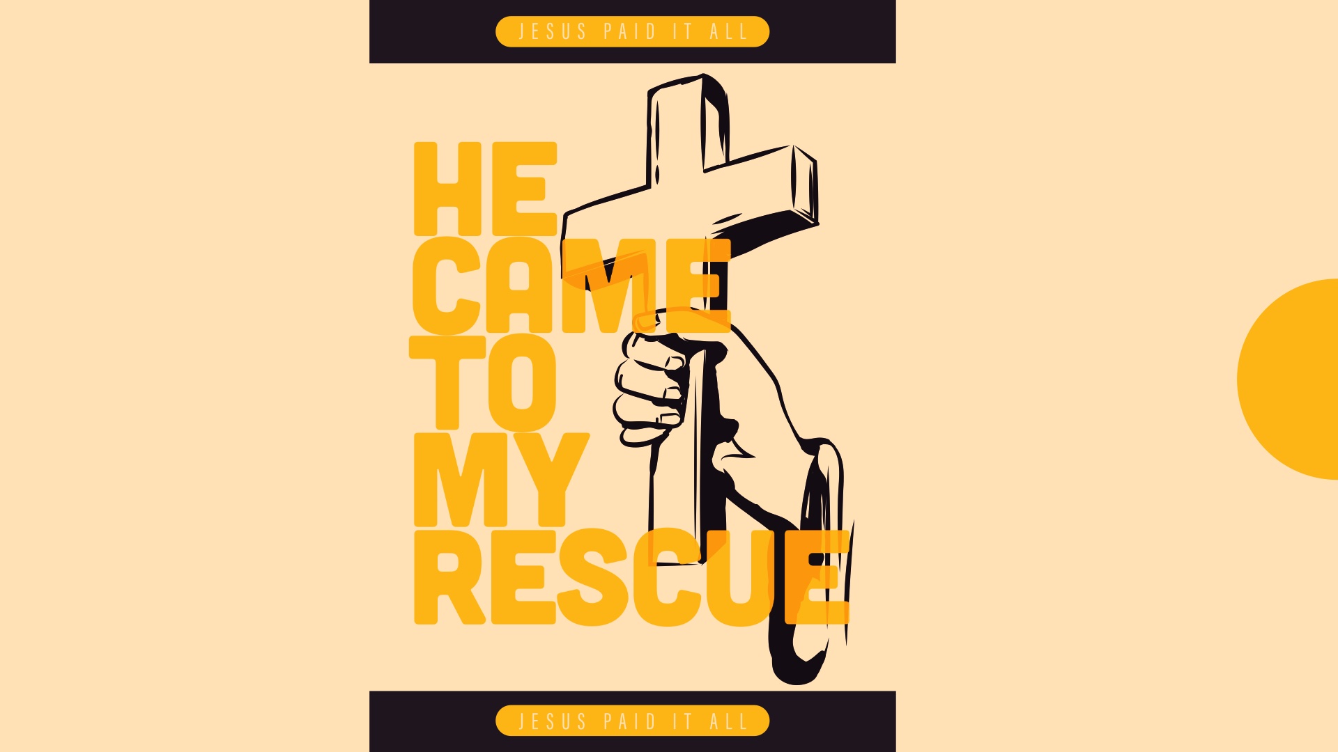 Social Graphics: He Came To My Rescue - Church Visuals