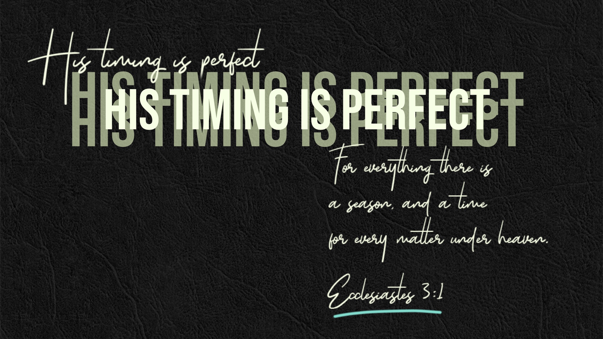 Social Graphics: His Timing Is Perfect - Church Visuals