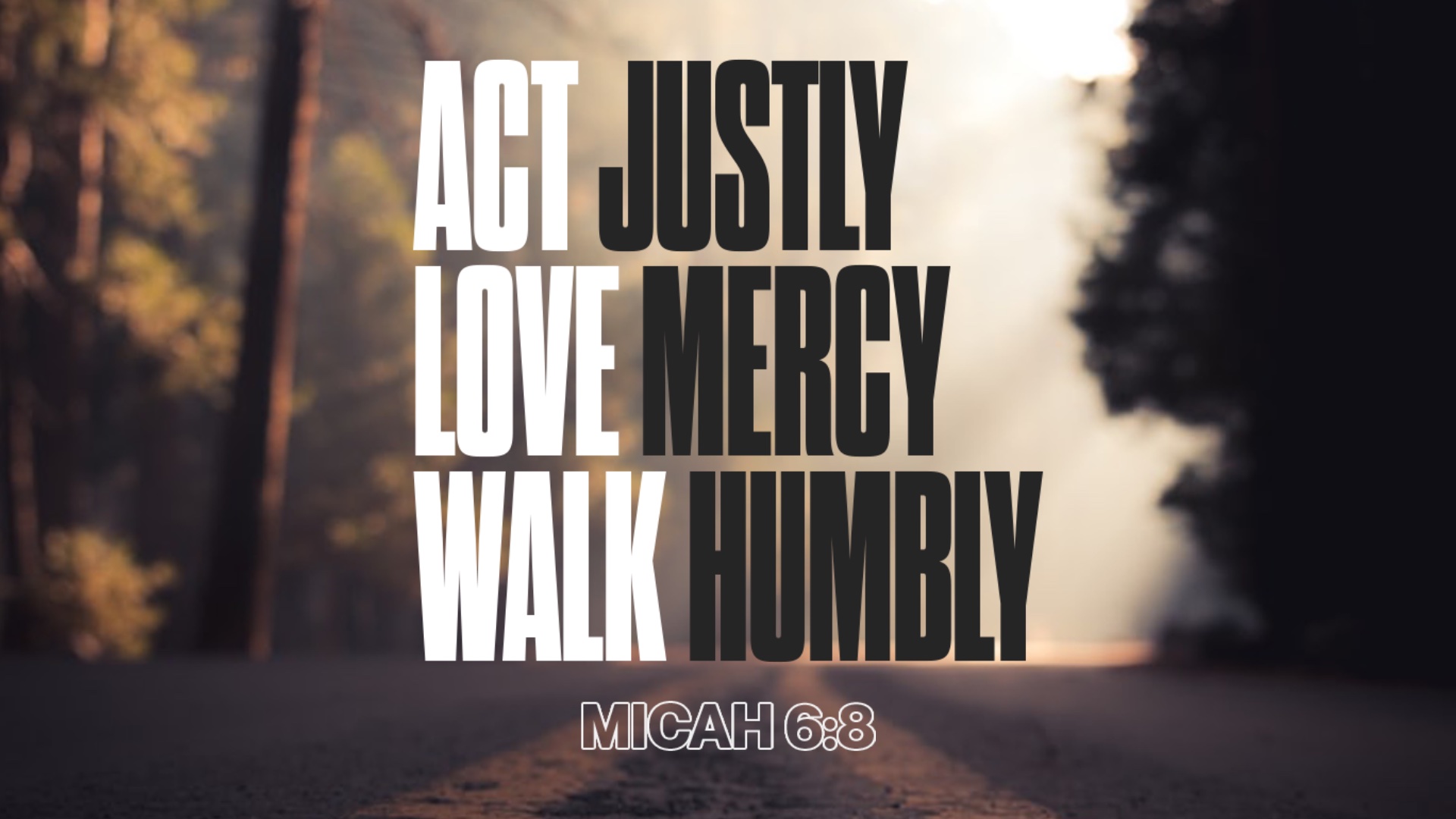 Social Graphics: Micah 6:8 - Church Visuals