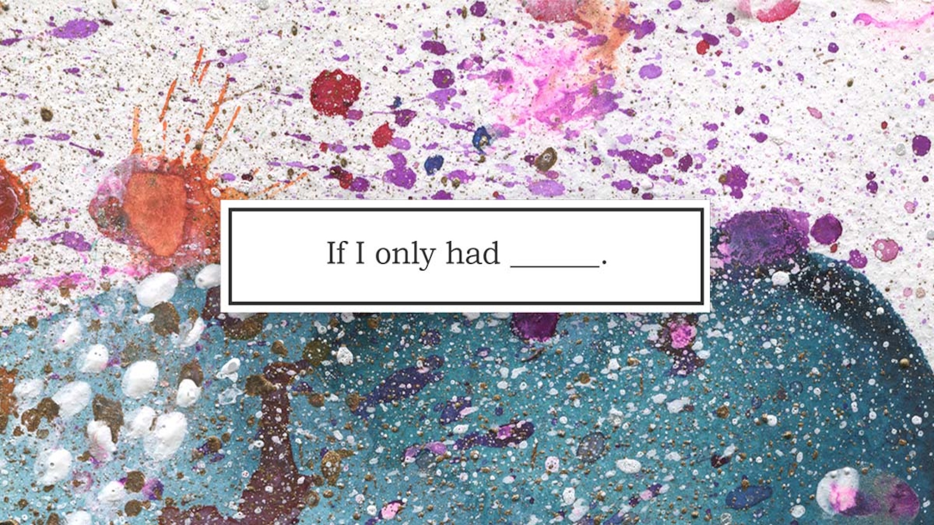 Social Media: If Only - Church Visuals