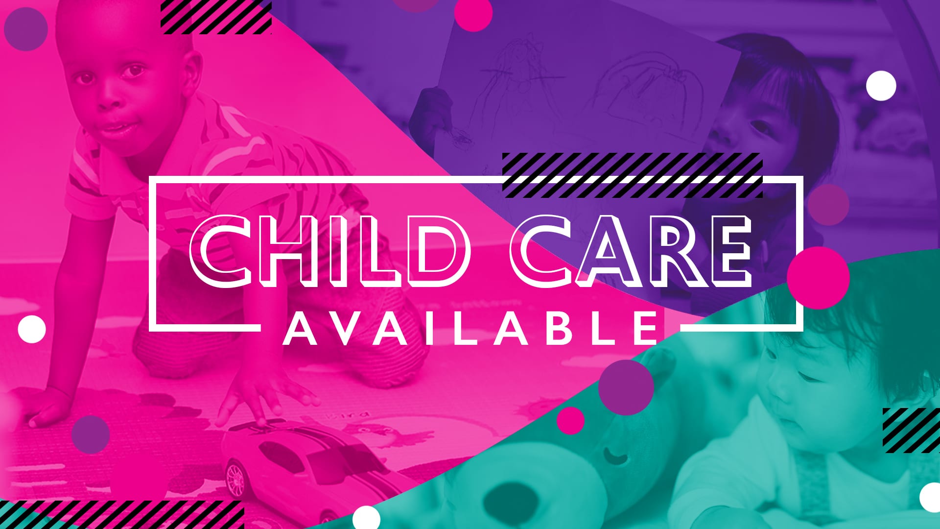 Ministry Graphics: Child Care Available - Church Visuals