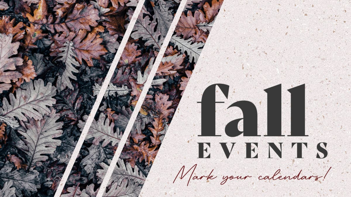Ministry Graphics: Fall Events - Church Visuals