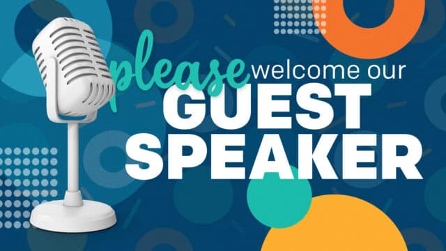 Ministry Graphics: Please Welcome Our Guest Speaker - Church Visuals