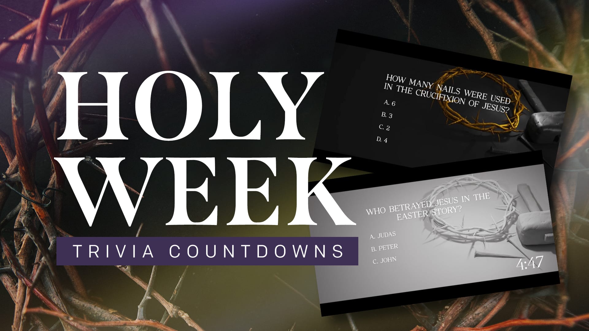 Countdown: Holy Week Trivias - Church Visuals