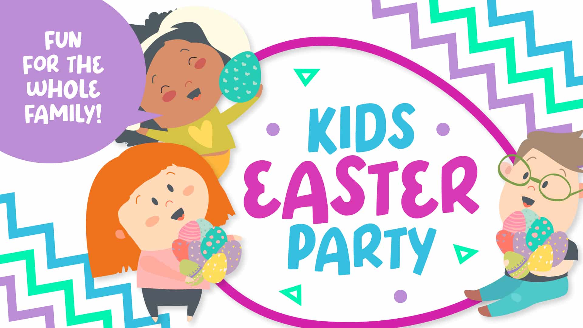 Ministry Graphics: Kids Easter Party - Church Visuals