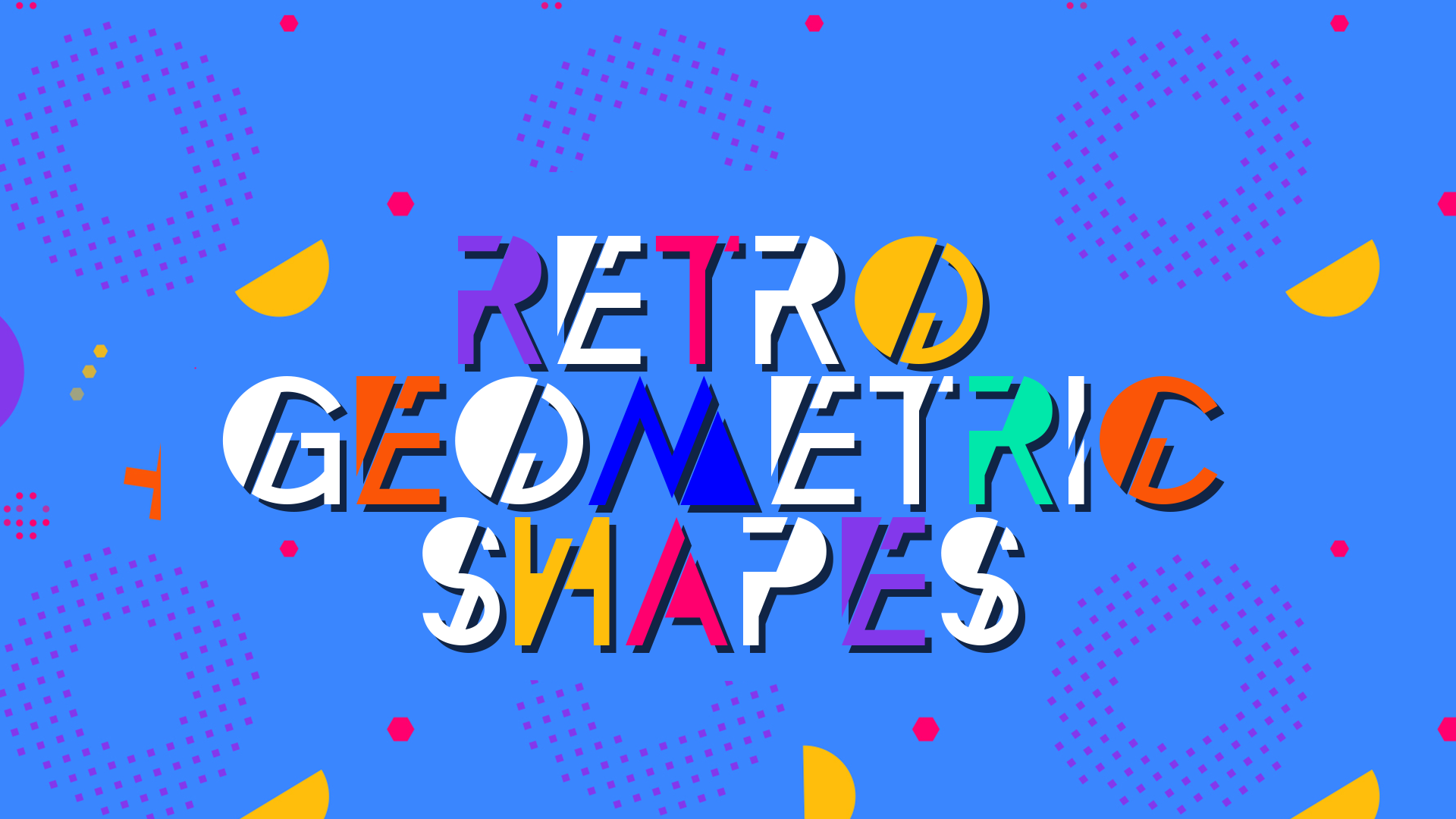 Motion Graphics: Retro Geometric Shapes - Church Visuals