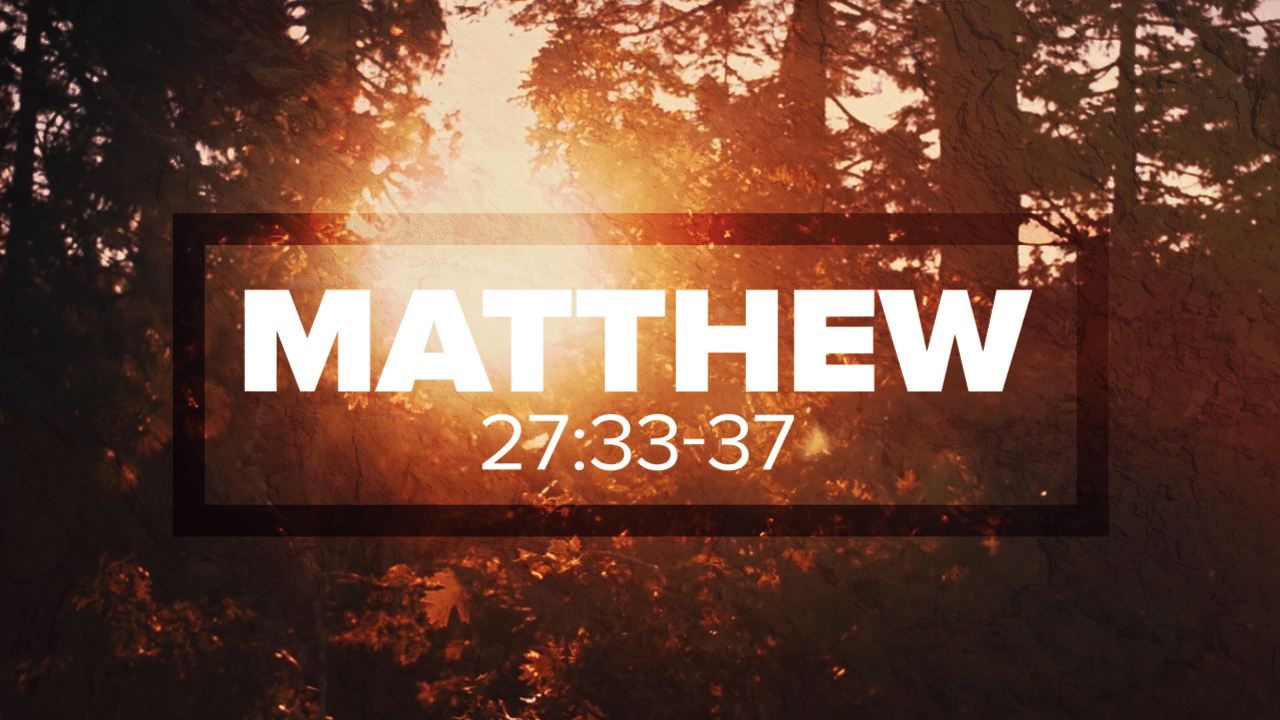 Mini-Movie: Matthew 27:33-37 - Church Visuals
