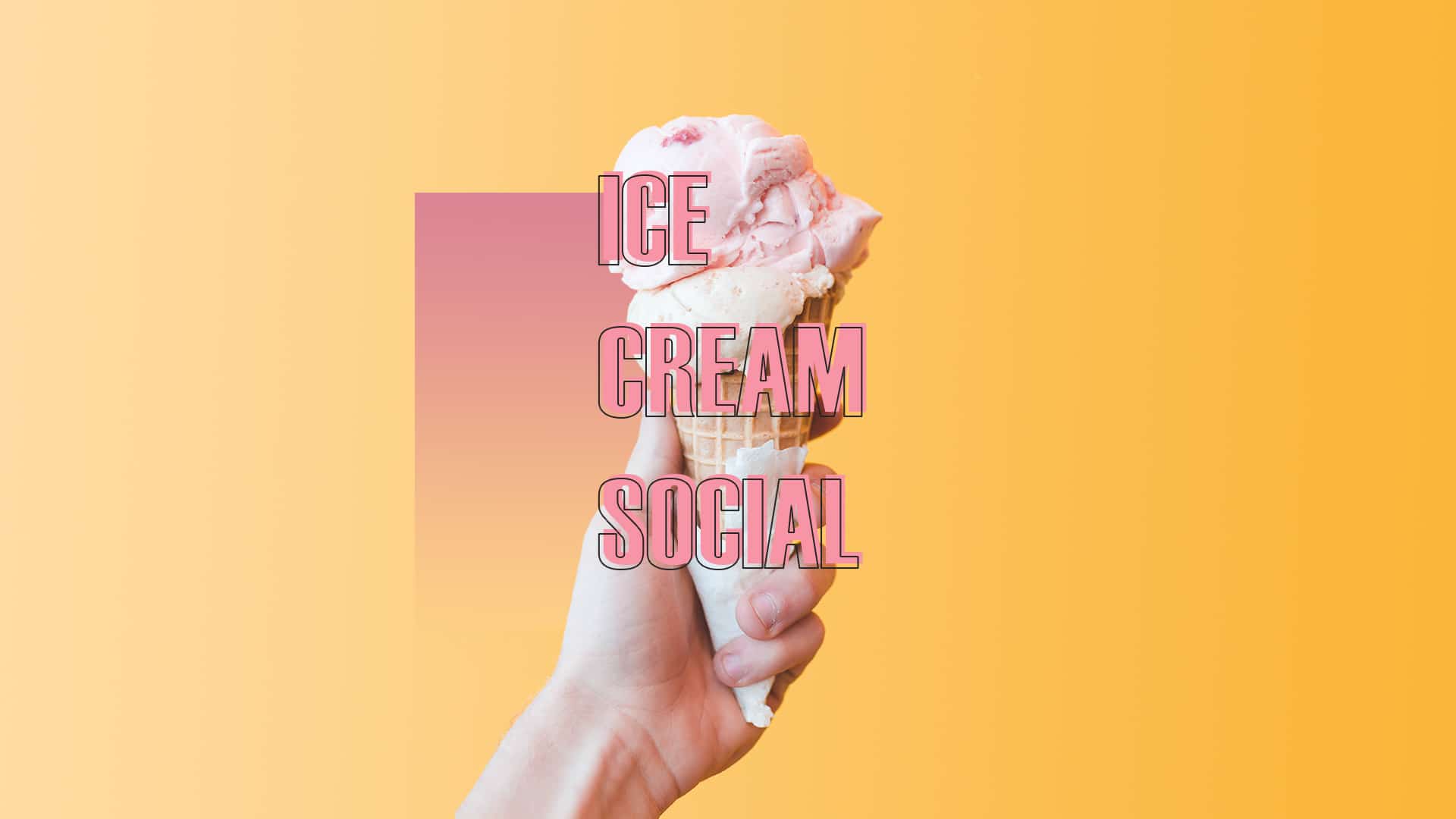 Social Graphics: Ice Cream Social - Church Visuals
