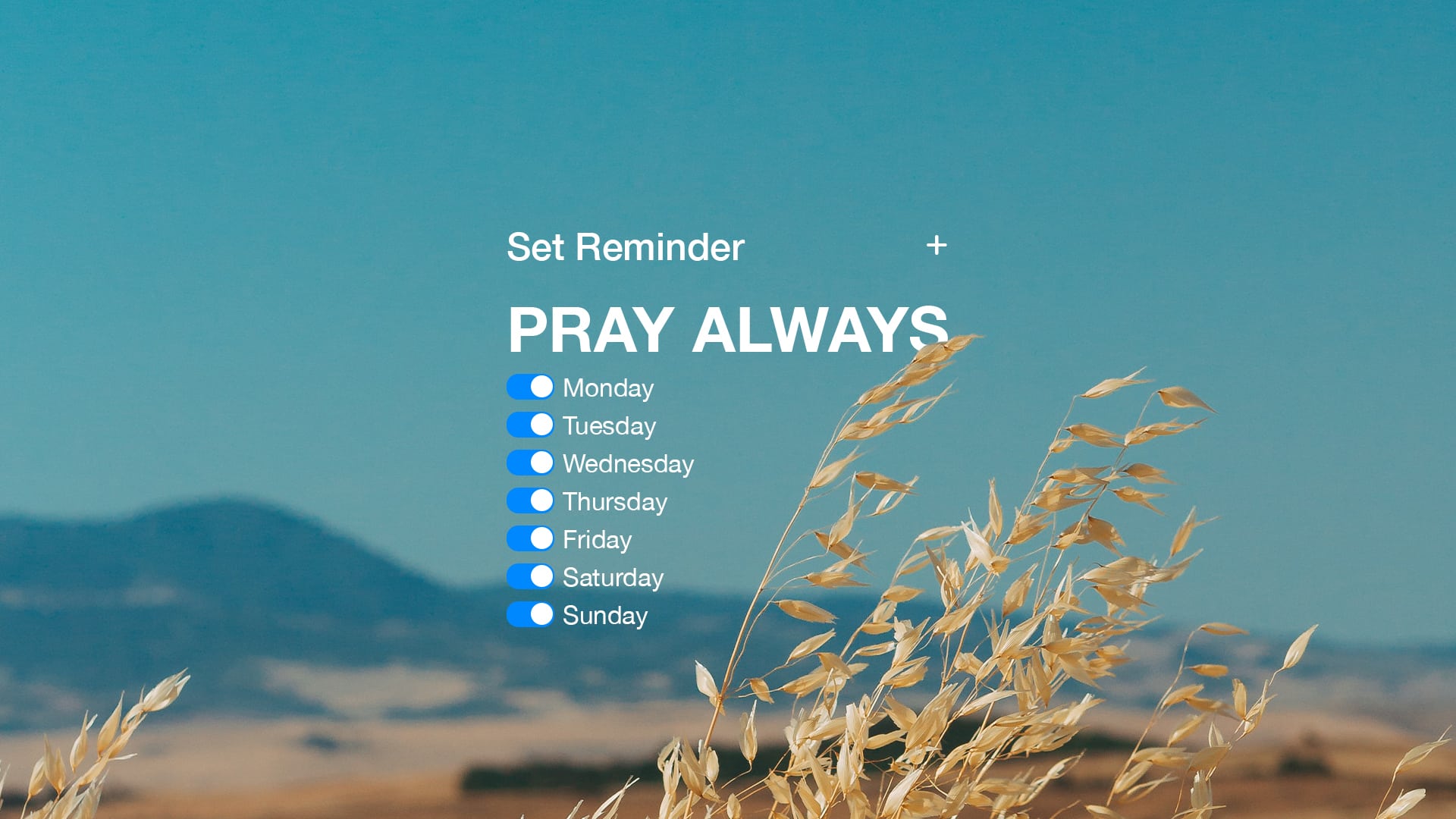 Social Graphics: Pray Always - Church Visuals