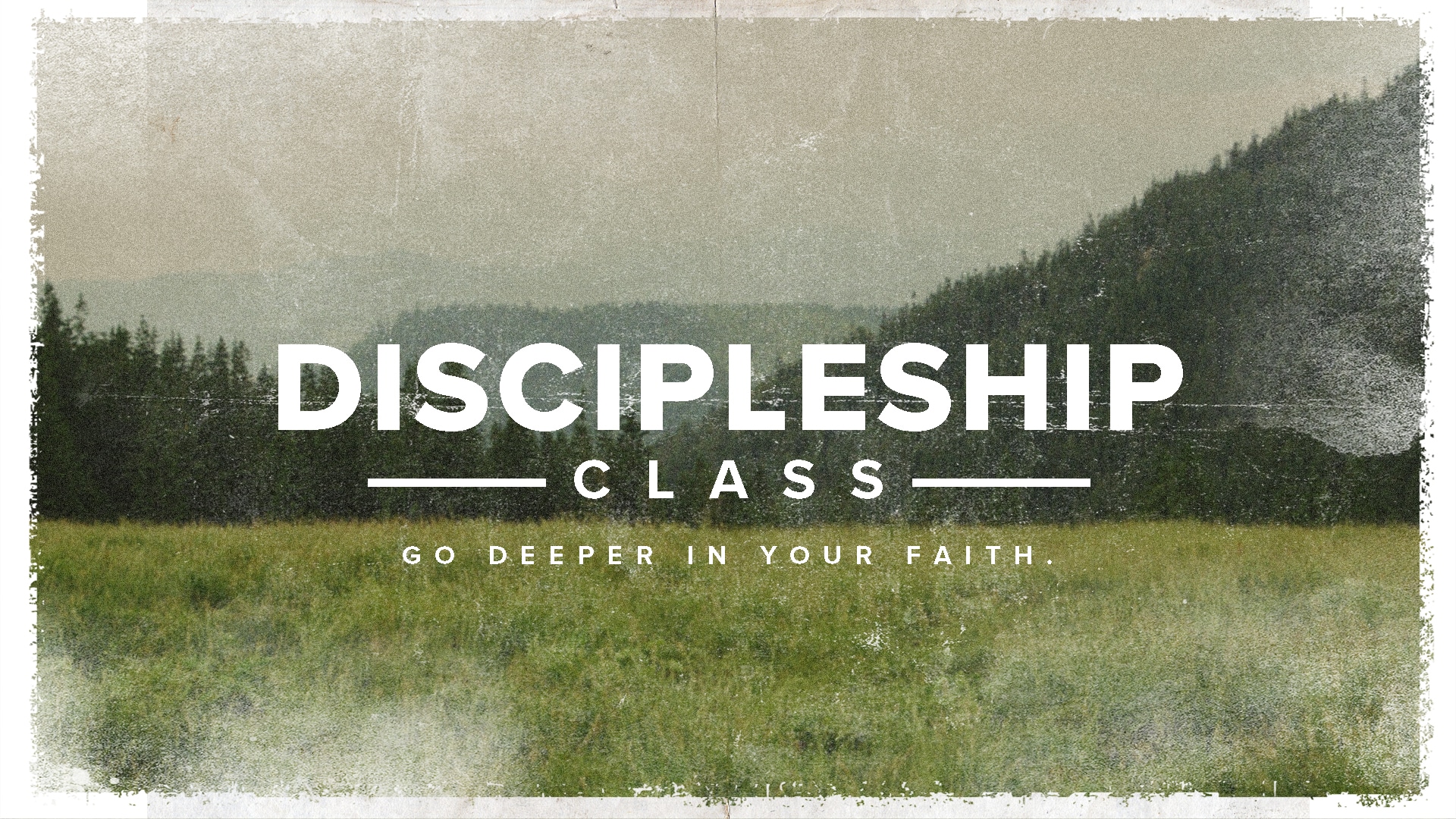 Ministry Graphics: Discipleship Class - Church Visuals