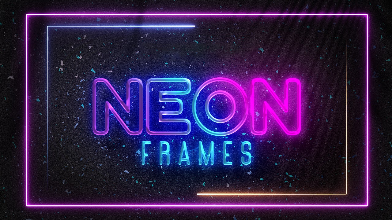 Motion Graphics: Neon Frames: Volume One - Church Visuals