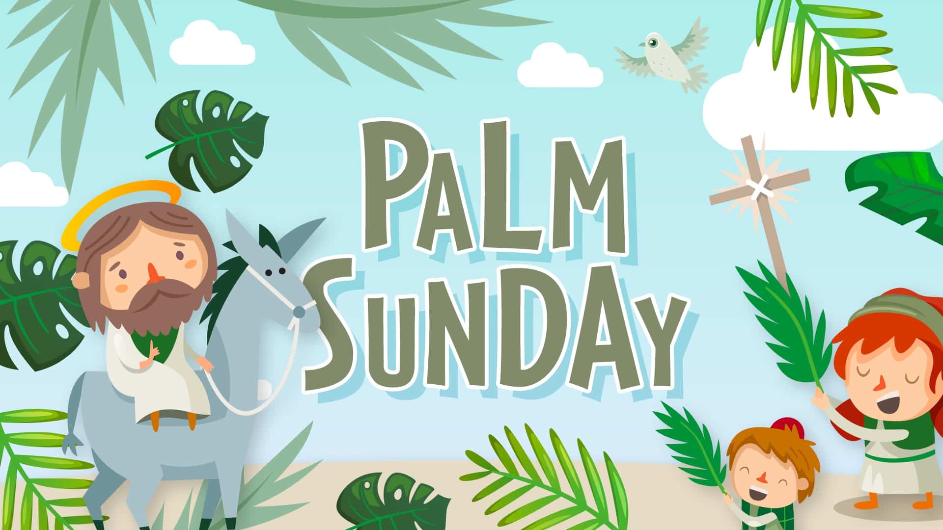 Ministry Graphics: Palm Sunday - Church Visuals