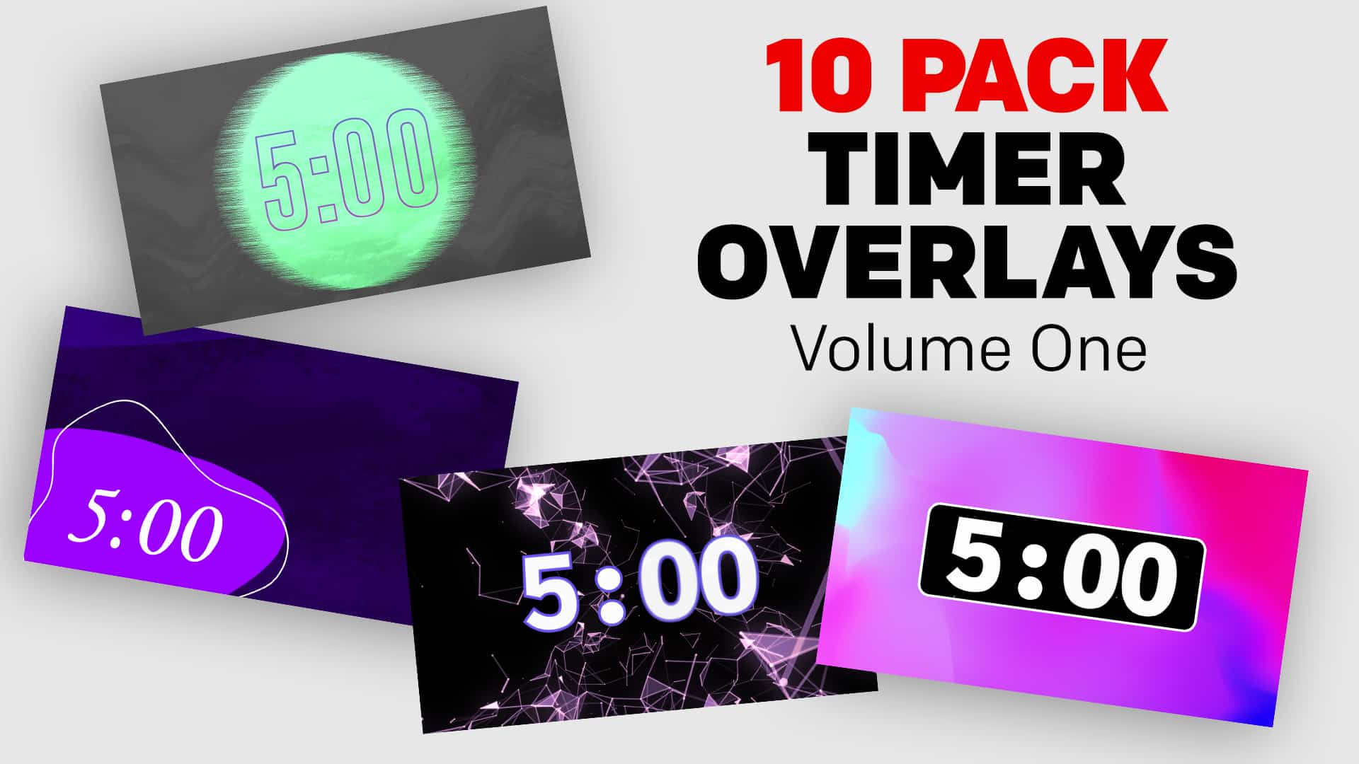 Countdown: Timer Overlays - Volume One - Church Visuals