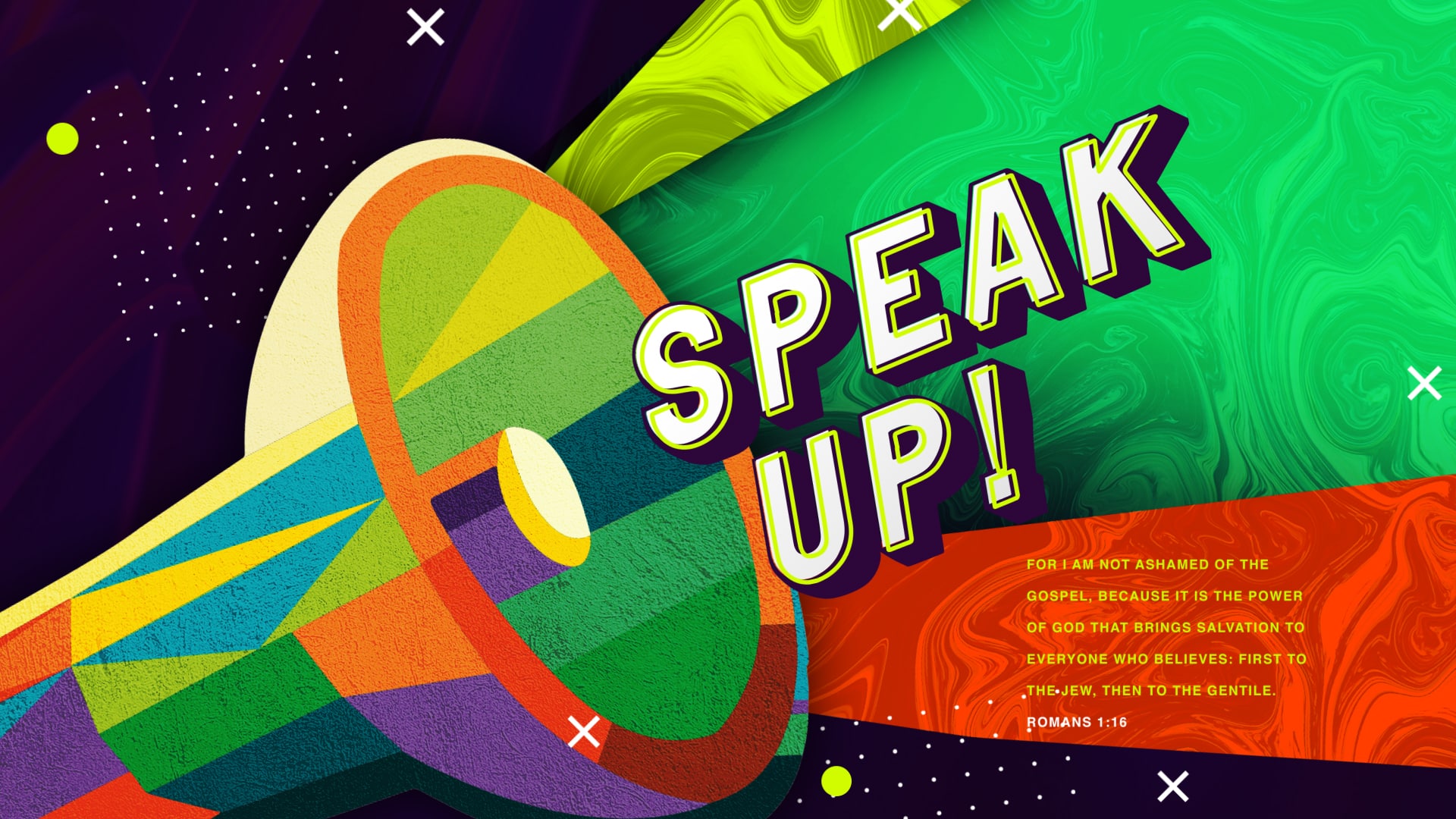 Sermon Series: Speak Up - Church Visuals