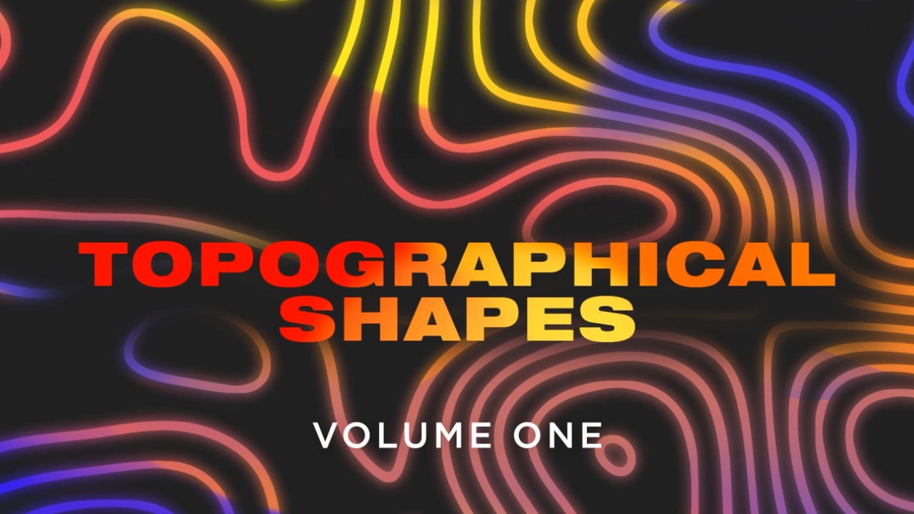 Motion Graphics: Topographical Shapes: Volume One - Church Visuals
