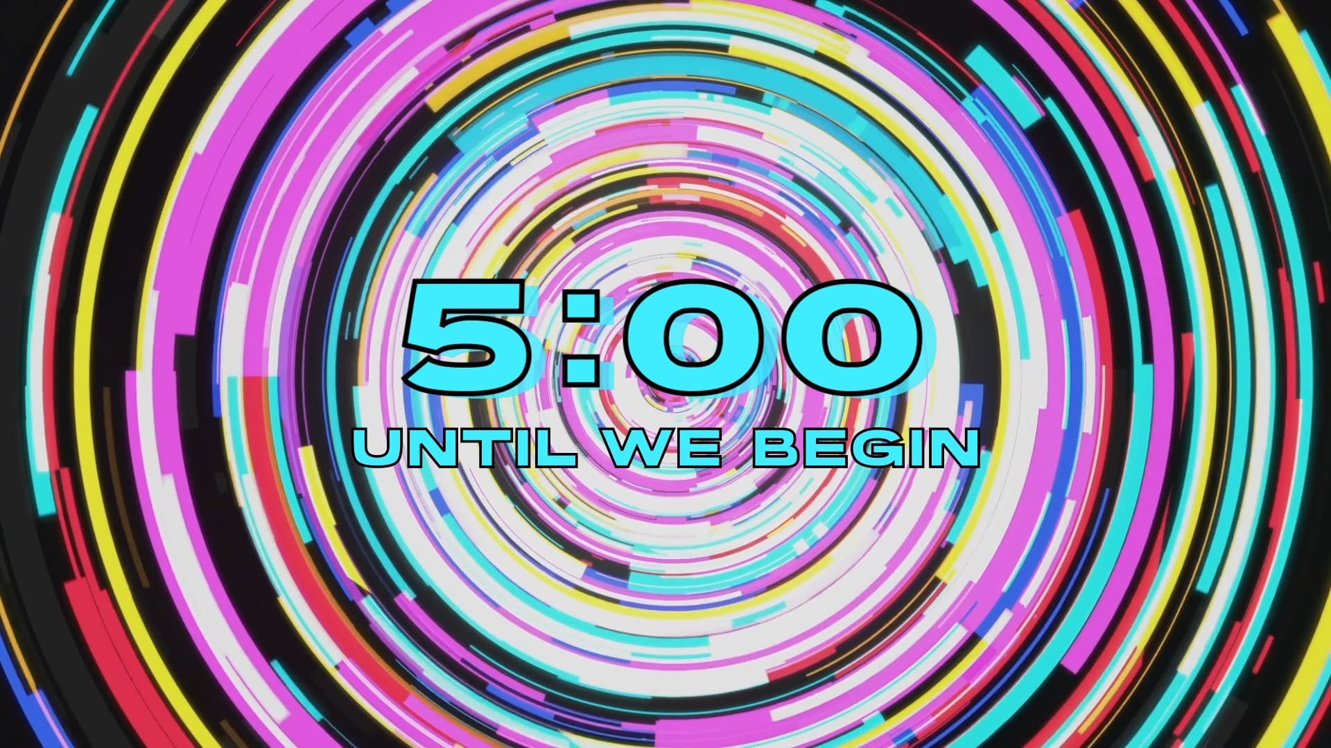 Countdown: Colorful Tunnel Countdown - Church Visuals