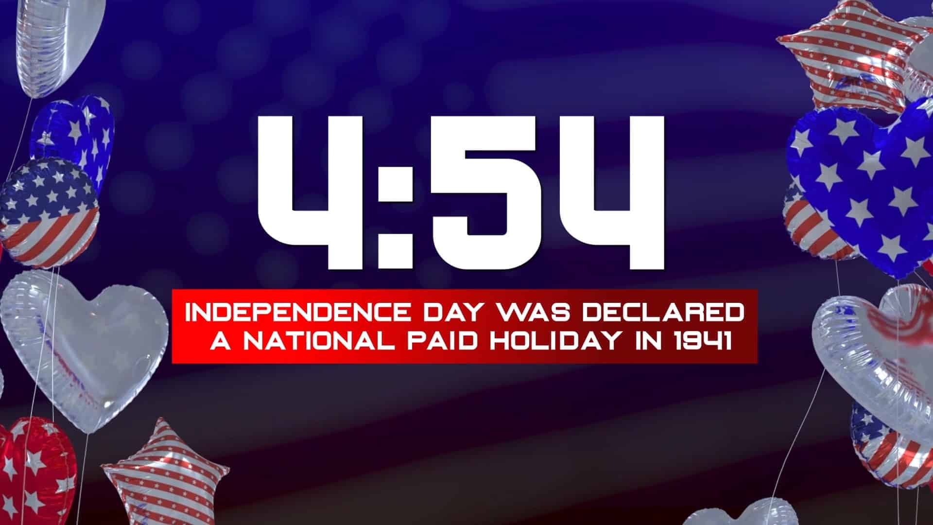 Countdown: Independence Day Facts Countdown - Church Visuals