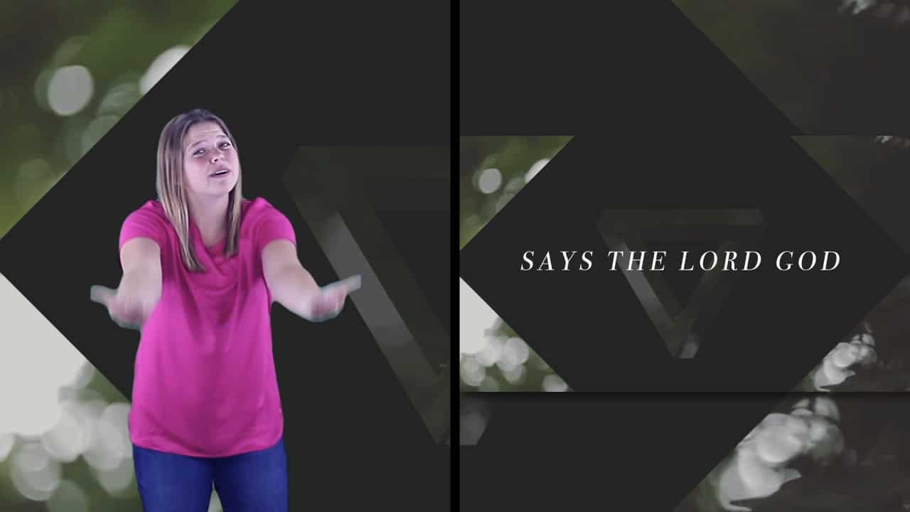 Worship Video: The Alpha and The Omega: Hand Motions - Church Visuals