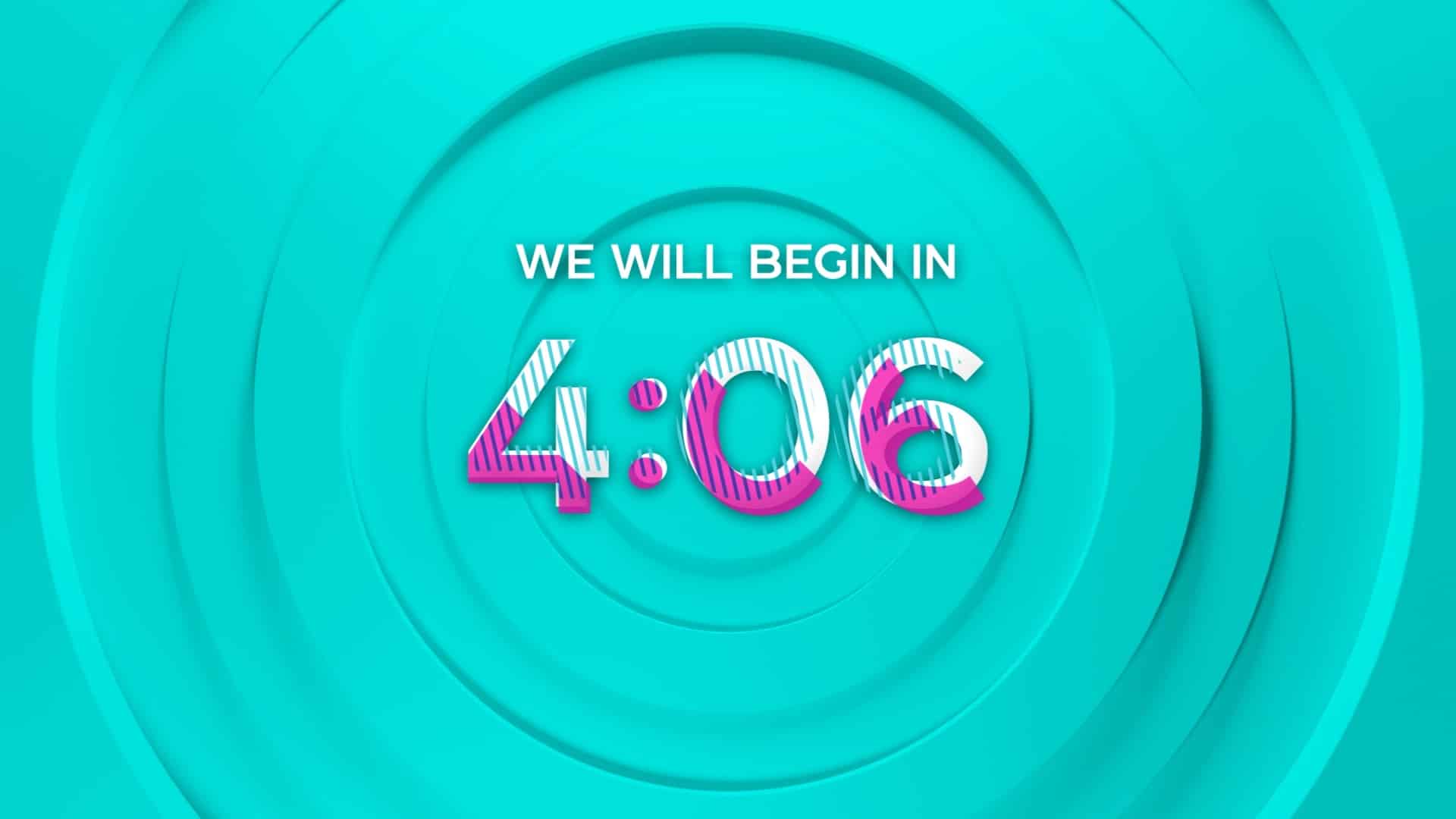 Countdown: Simple Circles Minimal Countdown - Church Visuals