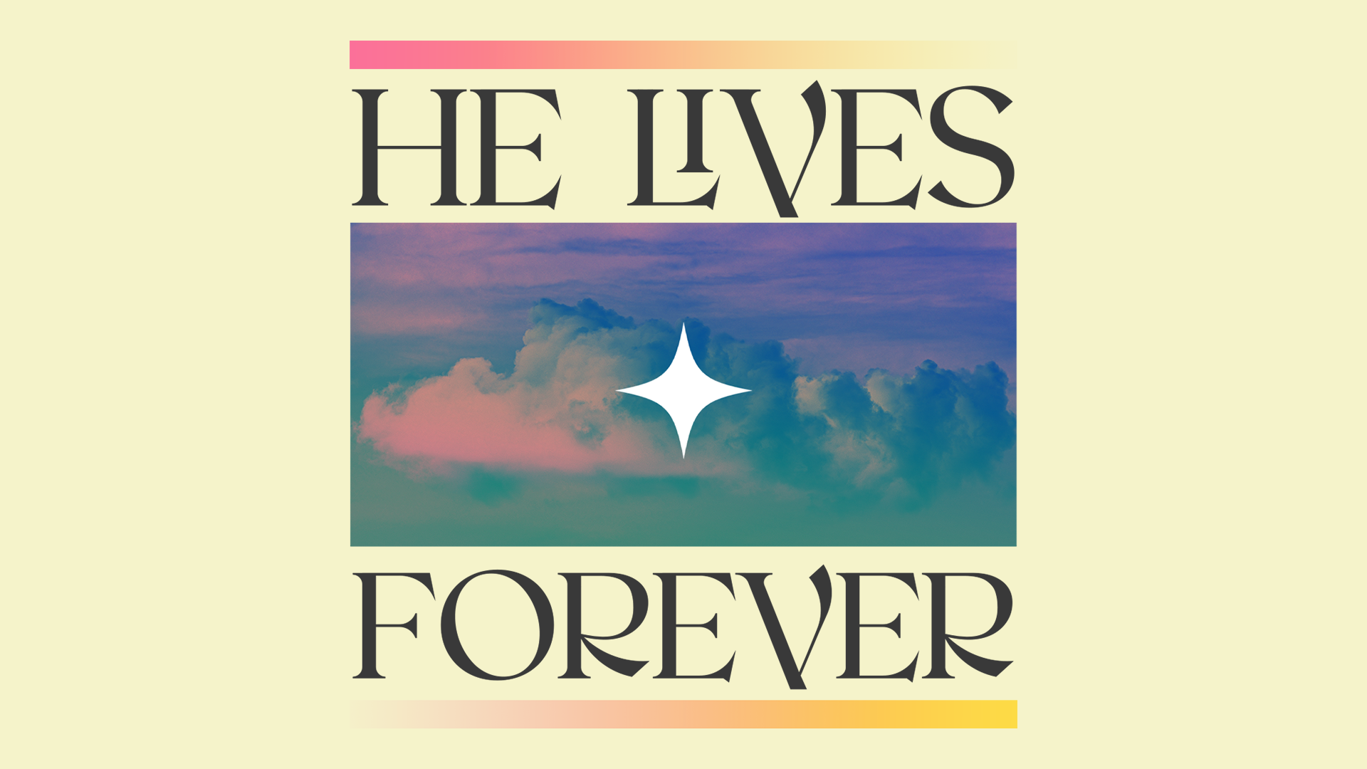 Social Graphics: He Lives Forever - Church Visuals