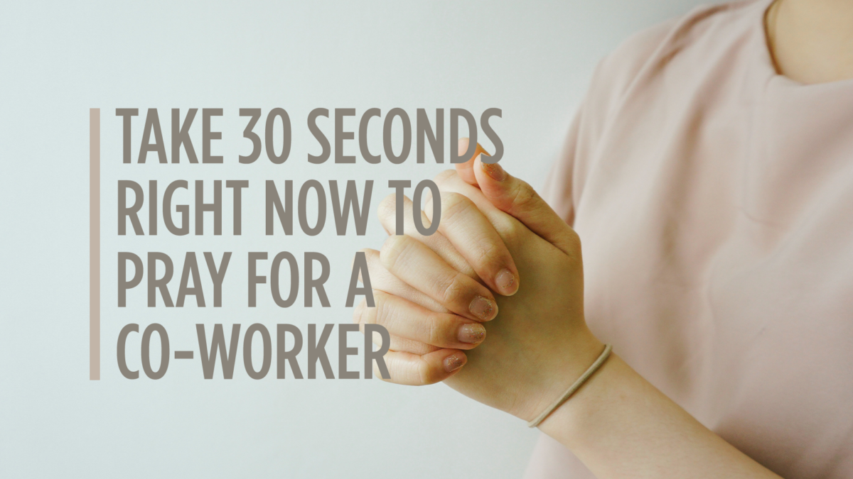 Social Graphics: Pray For a Co-Worker - Church Visuals