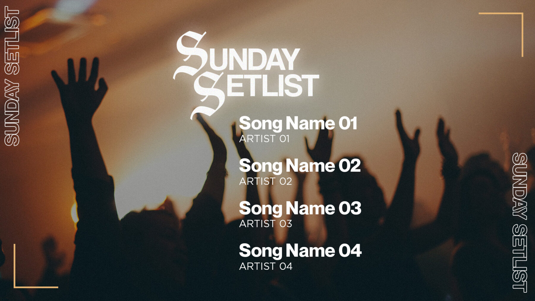 Social Media: Worship Setlist - Church Visuals