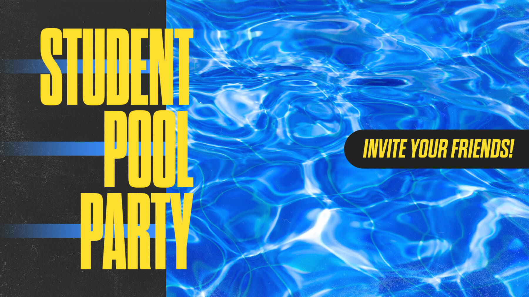 Social Graphics: Student Pool Party - Church Visuals