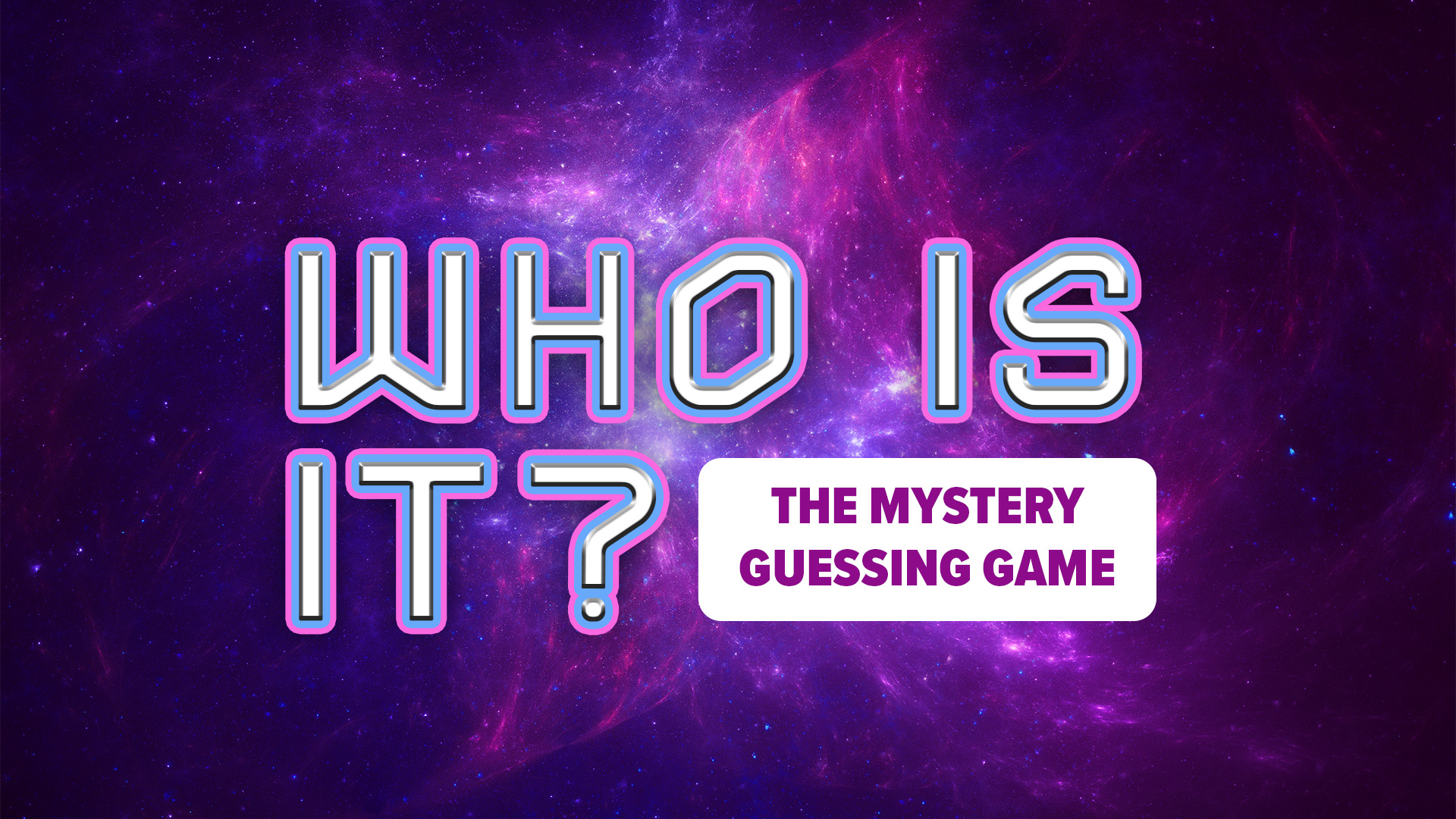 Game: Who Is It?: Volume One - Church Visuals
