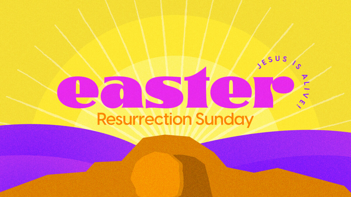 Ministry Graphics: Easter Resurrection Sunday - Church Visuals