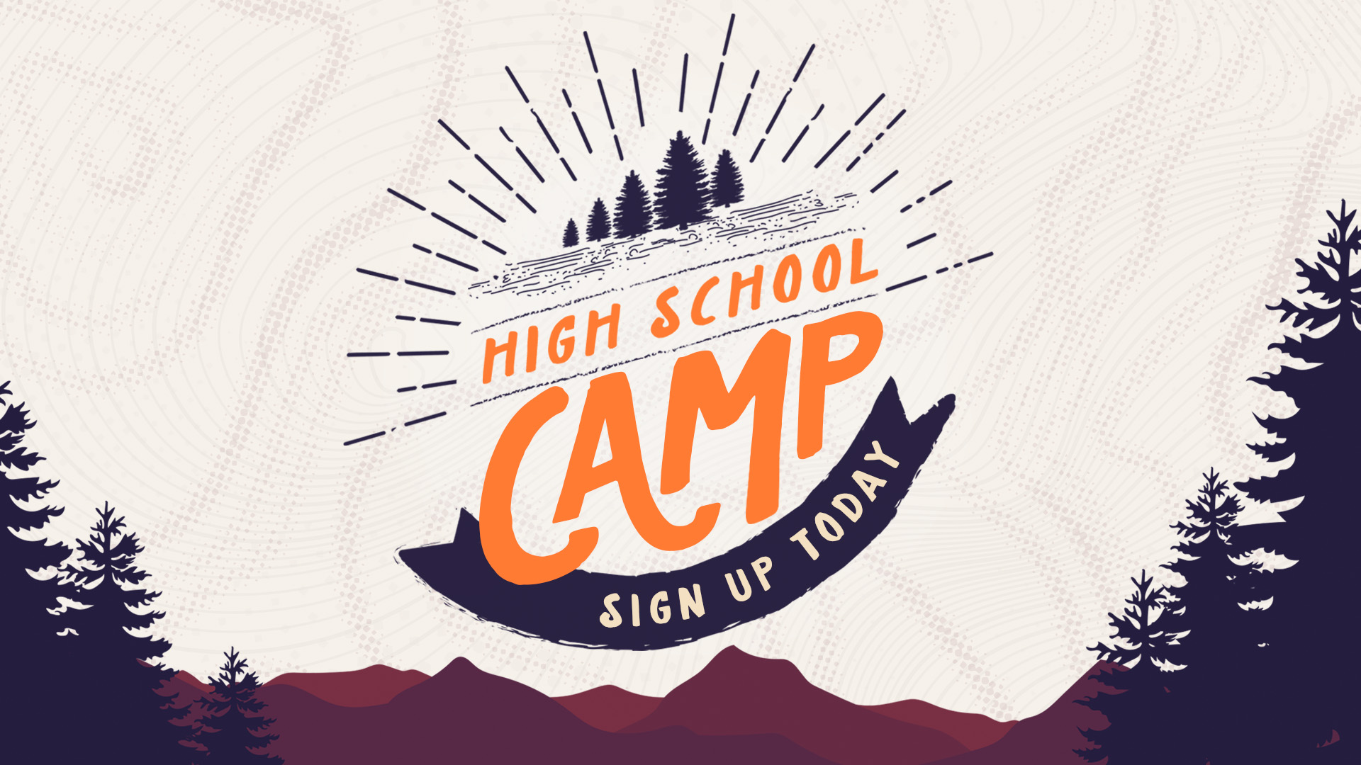 Ministry Graphics: High School Camp - Church Visuals