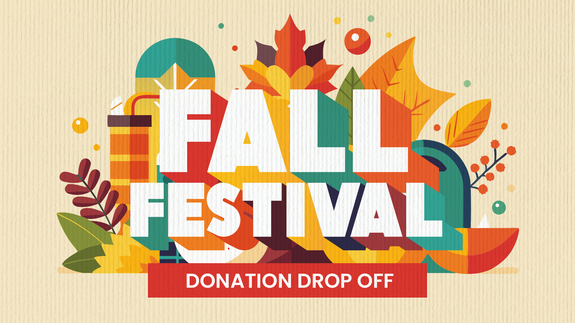 Ministry Graphics: Fall Festival Donation Drop Off - Church Visuals