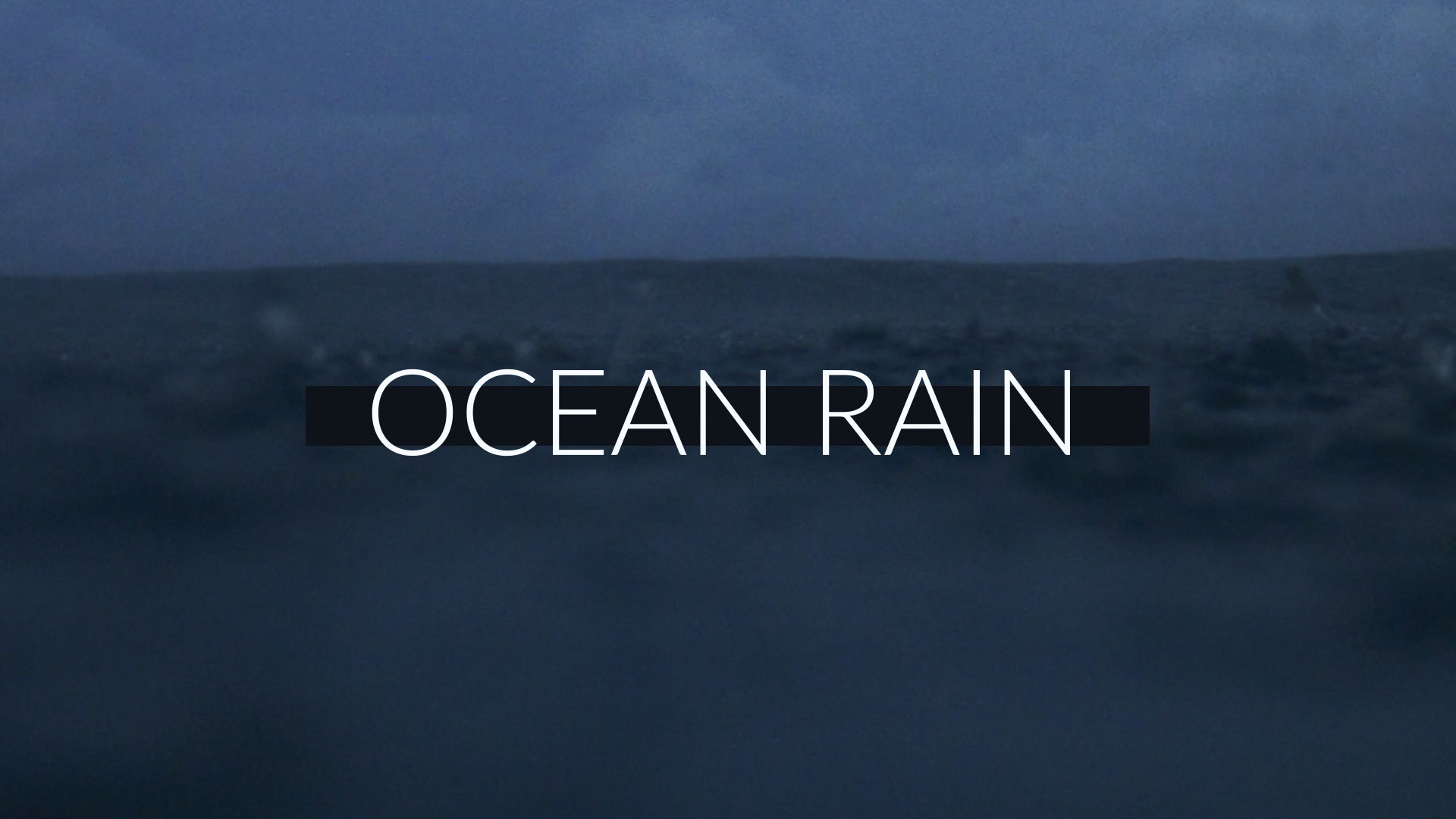 Stock Video: Ocean Rain – Peaceful Ocean & Rain Stock Video for Churches