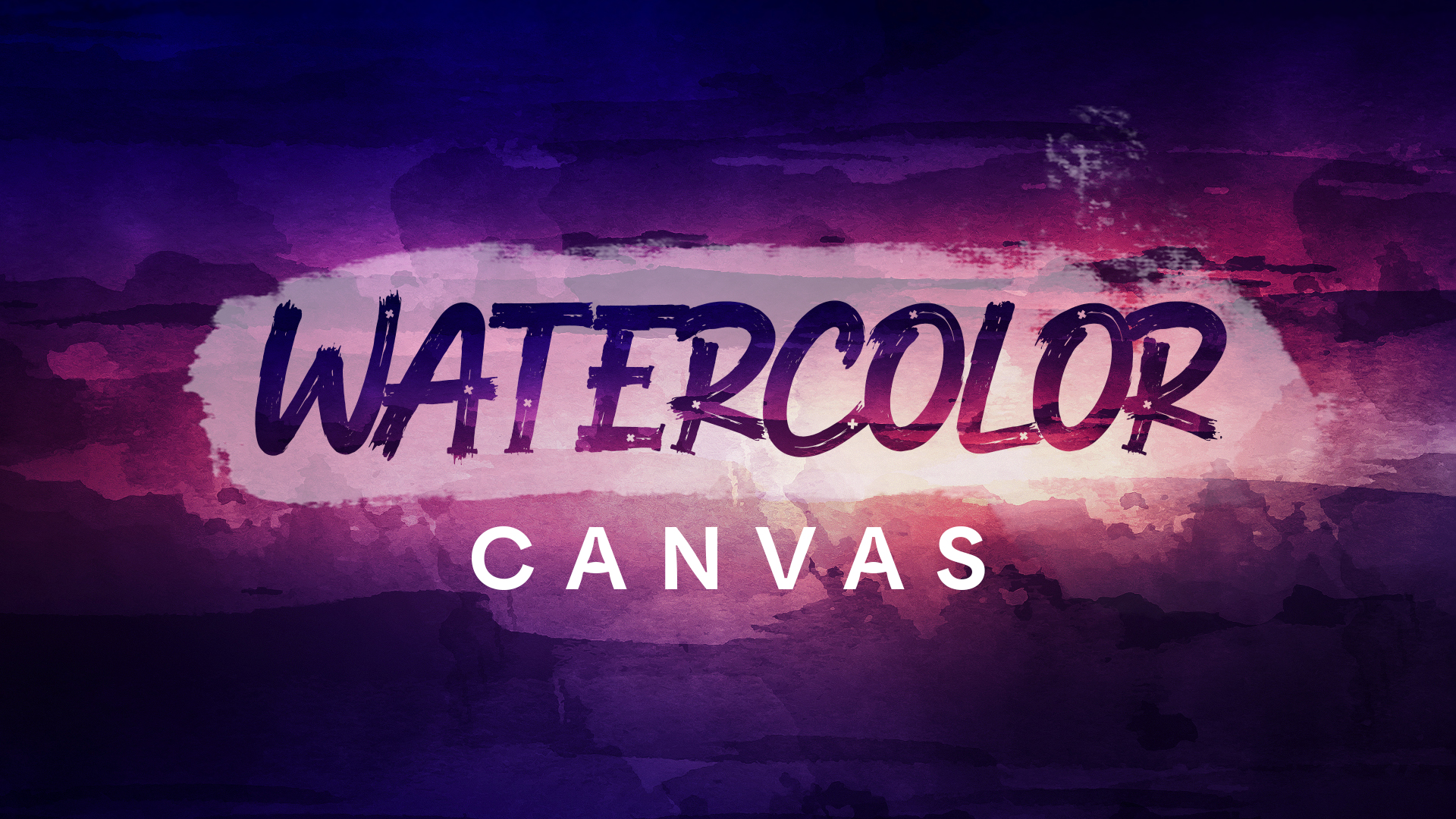 Motion Graphics: Watercolor Canvas Theme Pack – Painted Worship Backgrounds