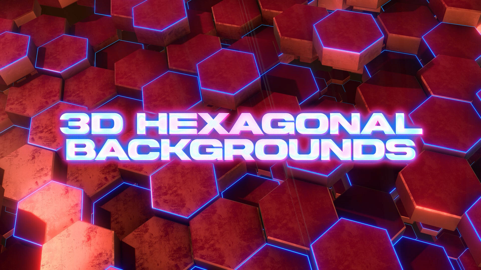 Motion Graphics: 3D Hexagonal Looping Backgrounds – Theme Pack