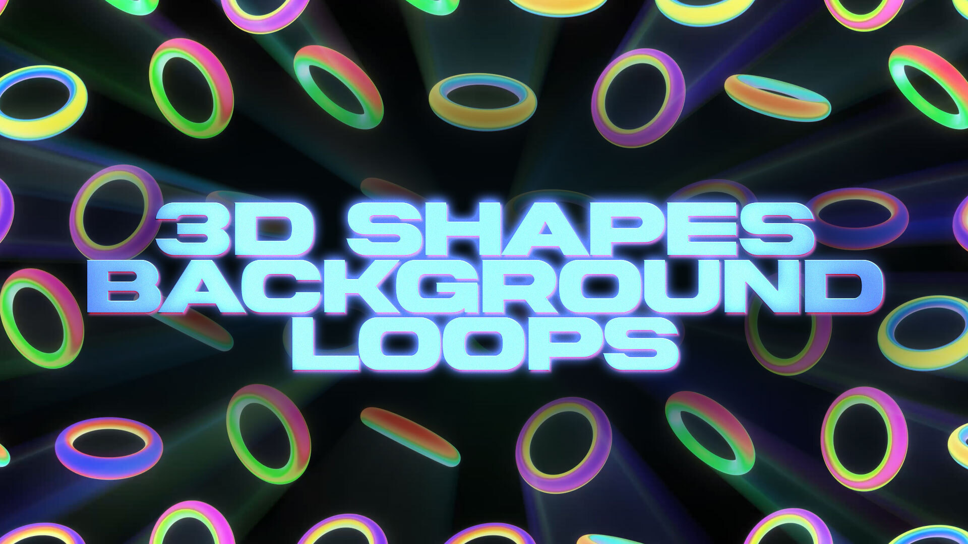 Motion Graphics: 3D Shapes Background Loops Theme Pack for Churches