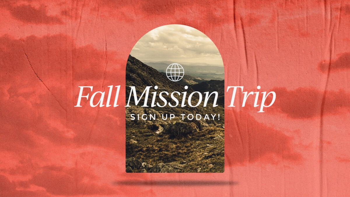 Ministry Graphics: Fall Mission Trip Church Graphics
