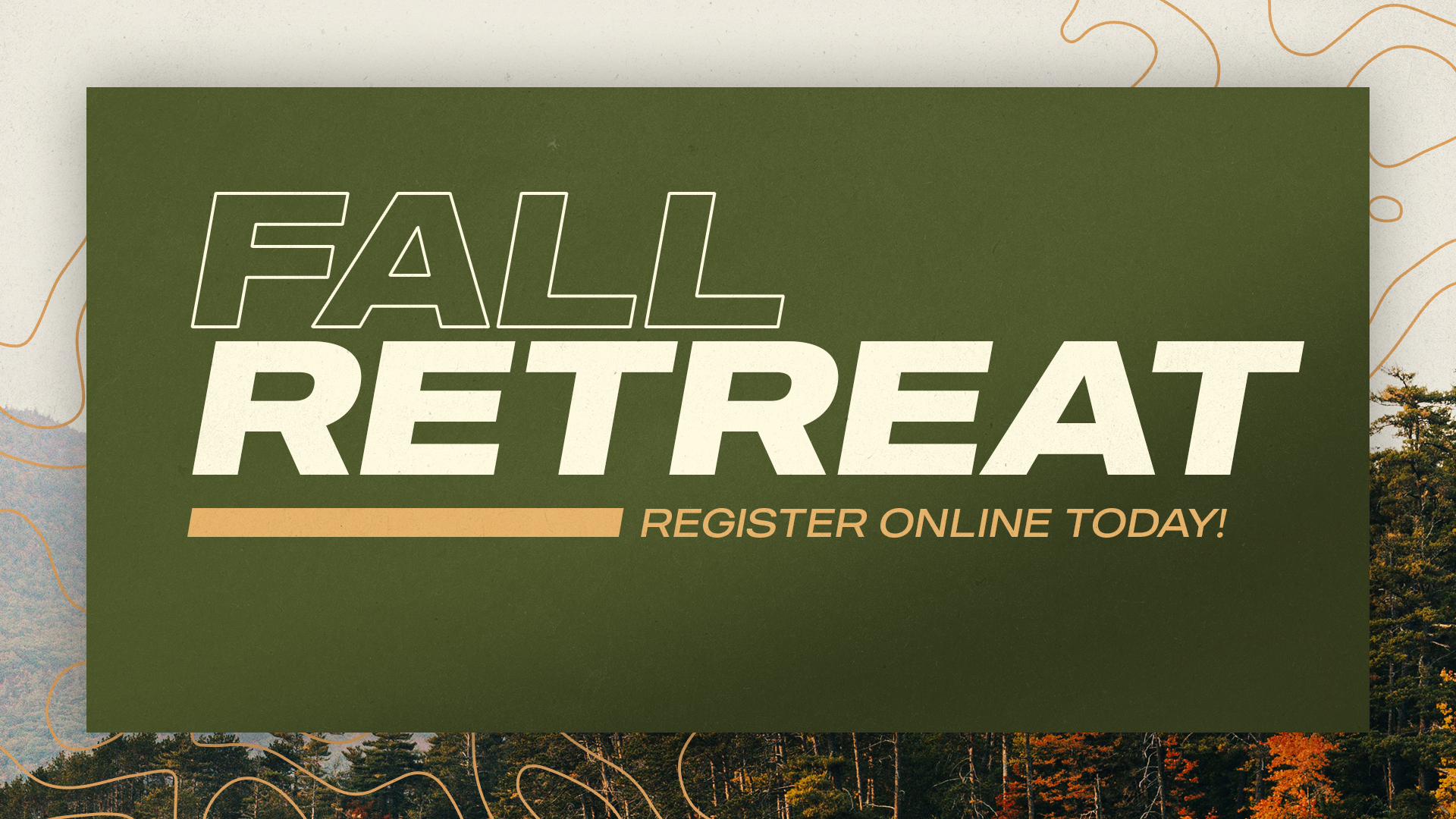 Ministry Graphics: Fall Retreat Church Graphics