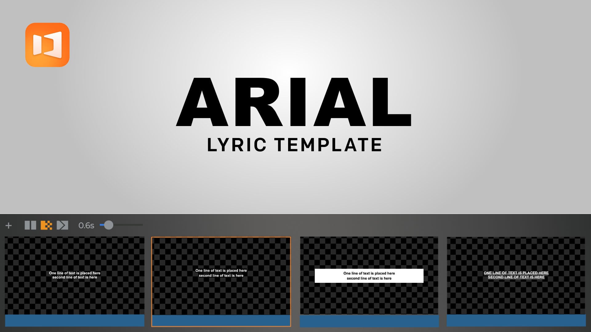 ProPresenter Theme: Arial Lyric Theme ProPresenter | Clean Church ...