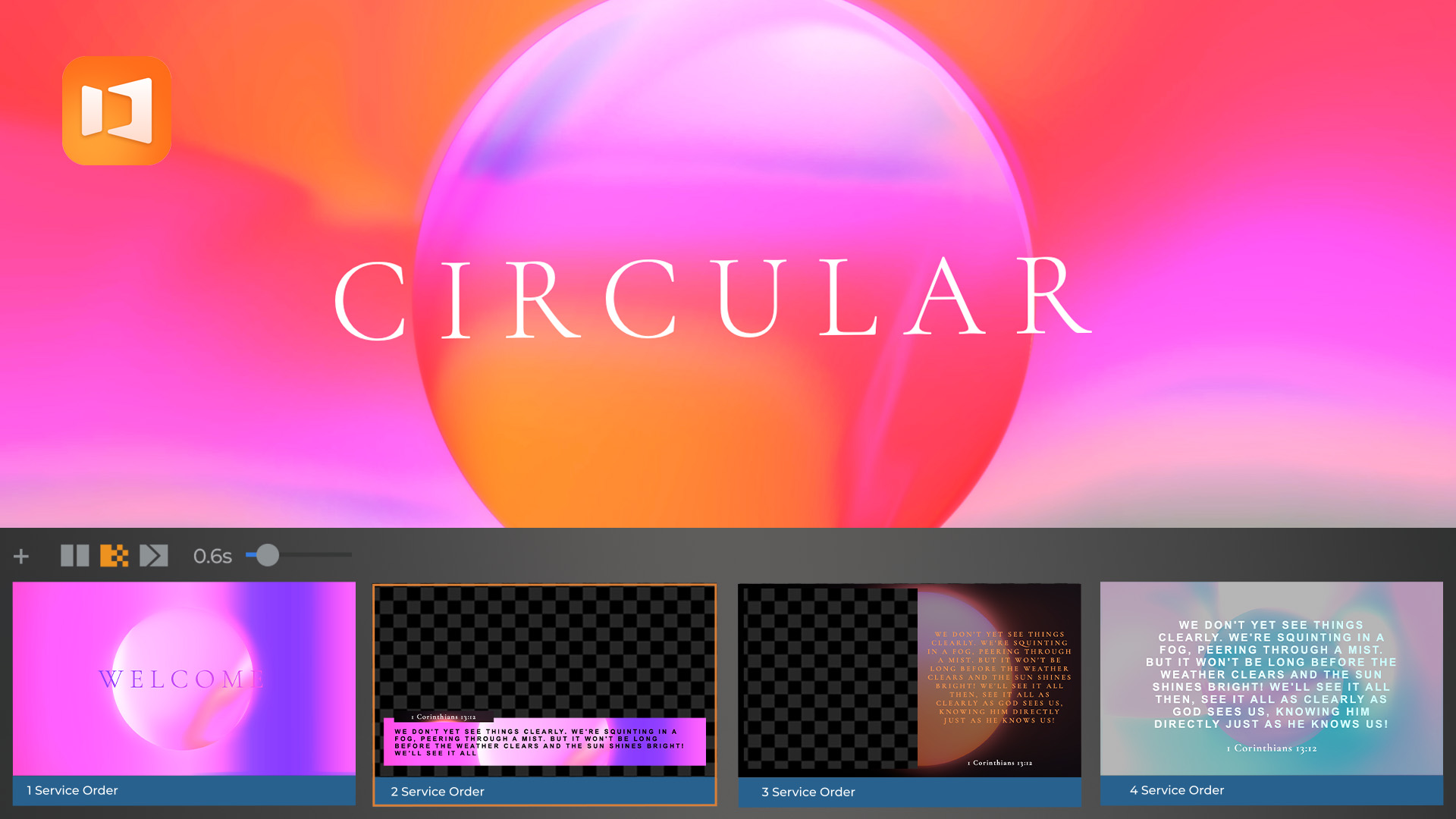 ProPresenter Theme: Circular ProPresenter Theme | Worship Presentation ...