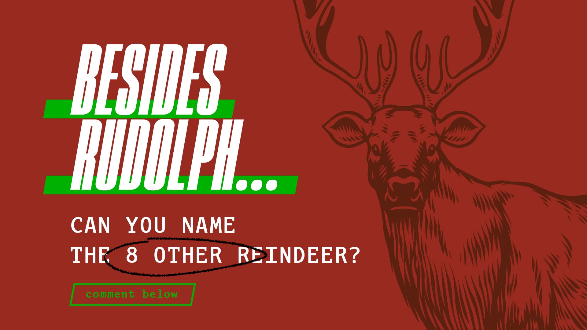 Social Graphics: Rudolph Reindeer Trivia Social Media Graphics ...