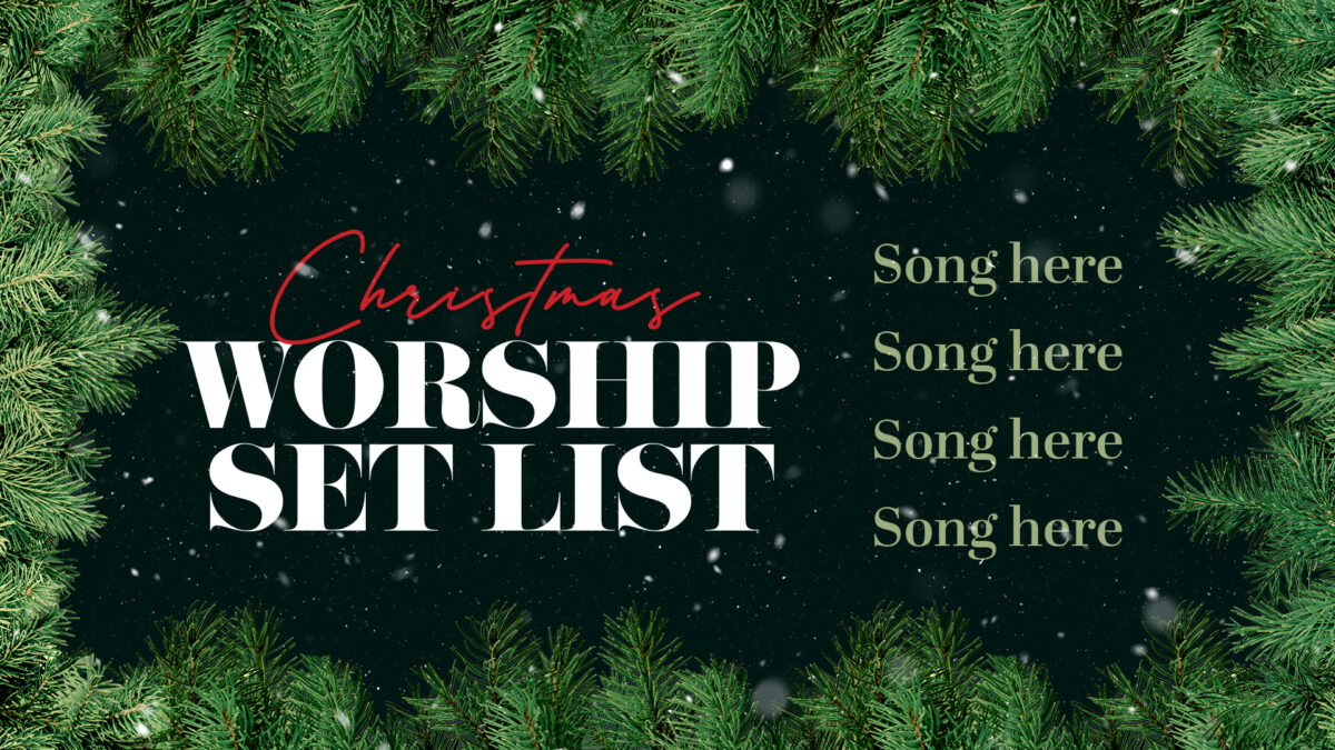 Social Graphics: Christmas Worship Set List Social Graphics - Worship Songs