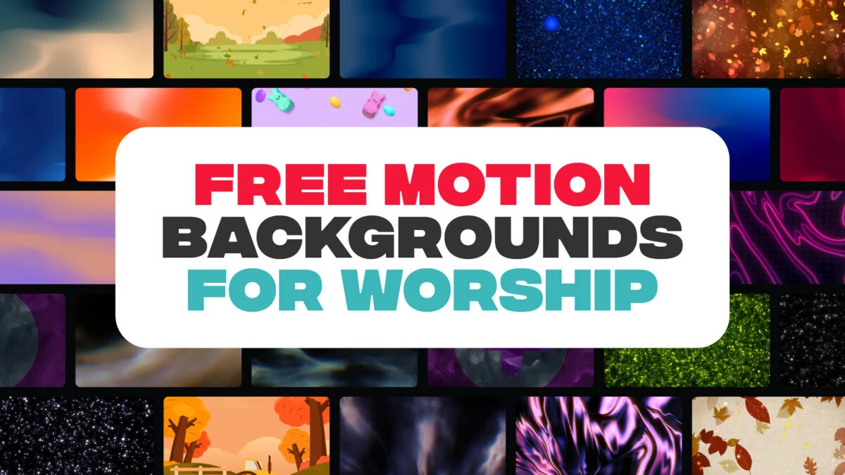 Free Motion Backgrounds for Worship - Church Visuals