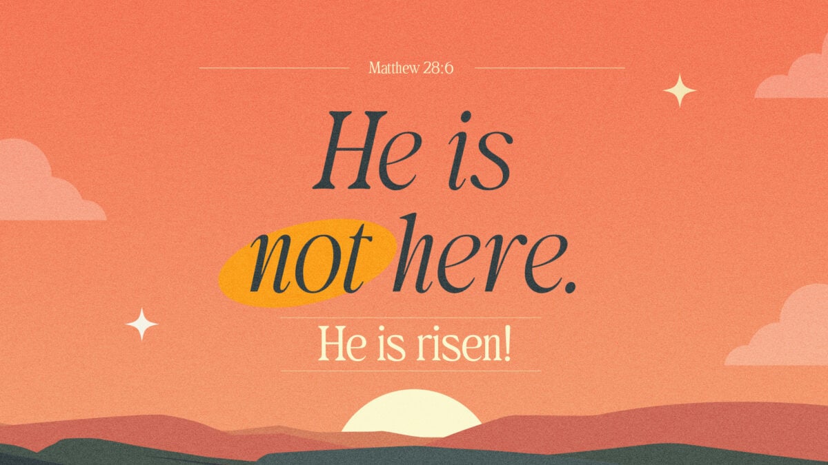 Social Graphics: He Is Risen Social Graphics - Matthew 28:6 Easter Posts
