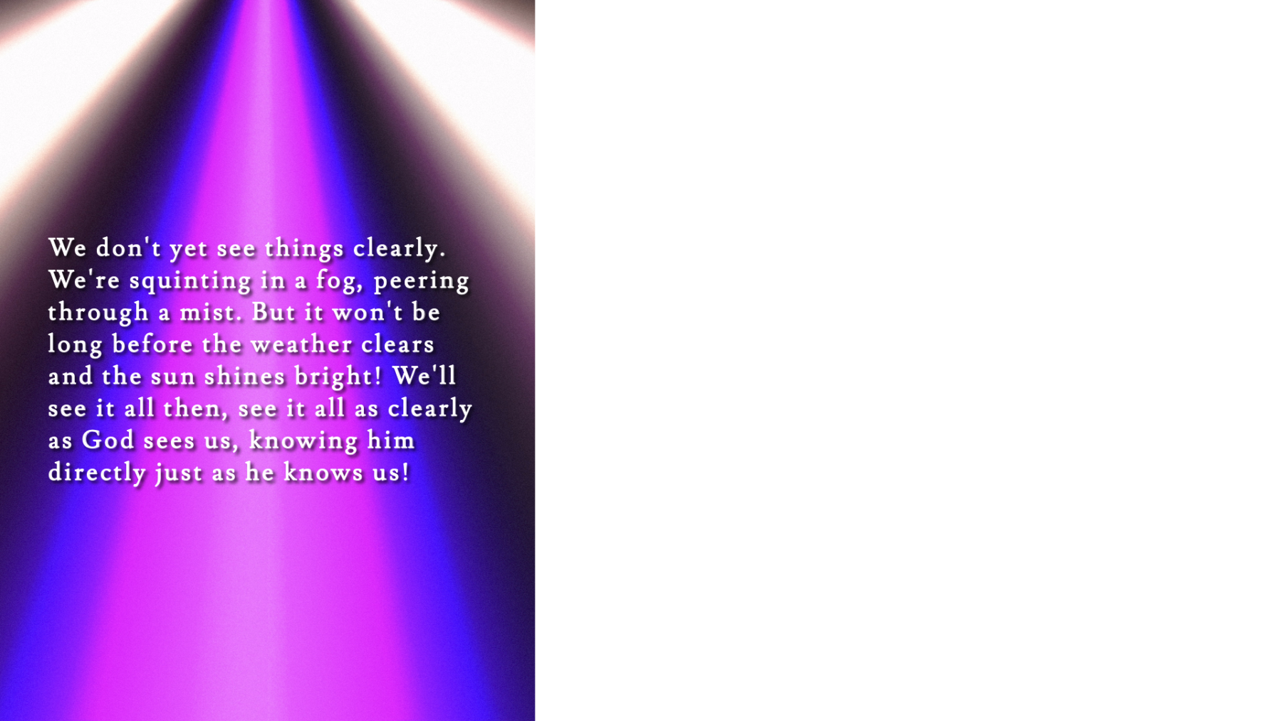 ProPresenter Theme: Radiant Colour ProPresenter Theme for Church Services