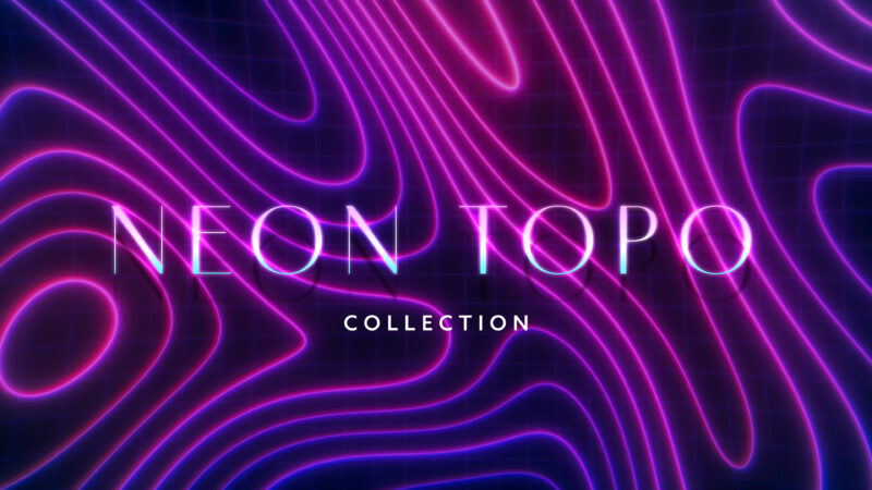 Motion Graphics: Neon Topo Church Visuals Theme Pack